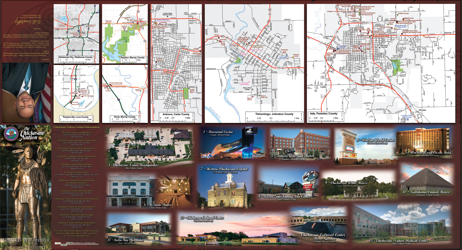 Chickasaw Nation Map - Cartography & Publishing Services (GISCAPS)